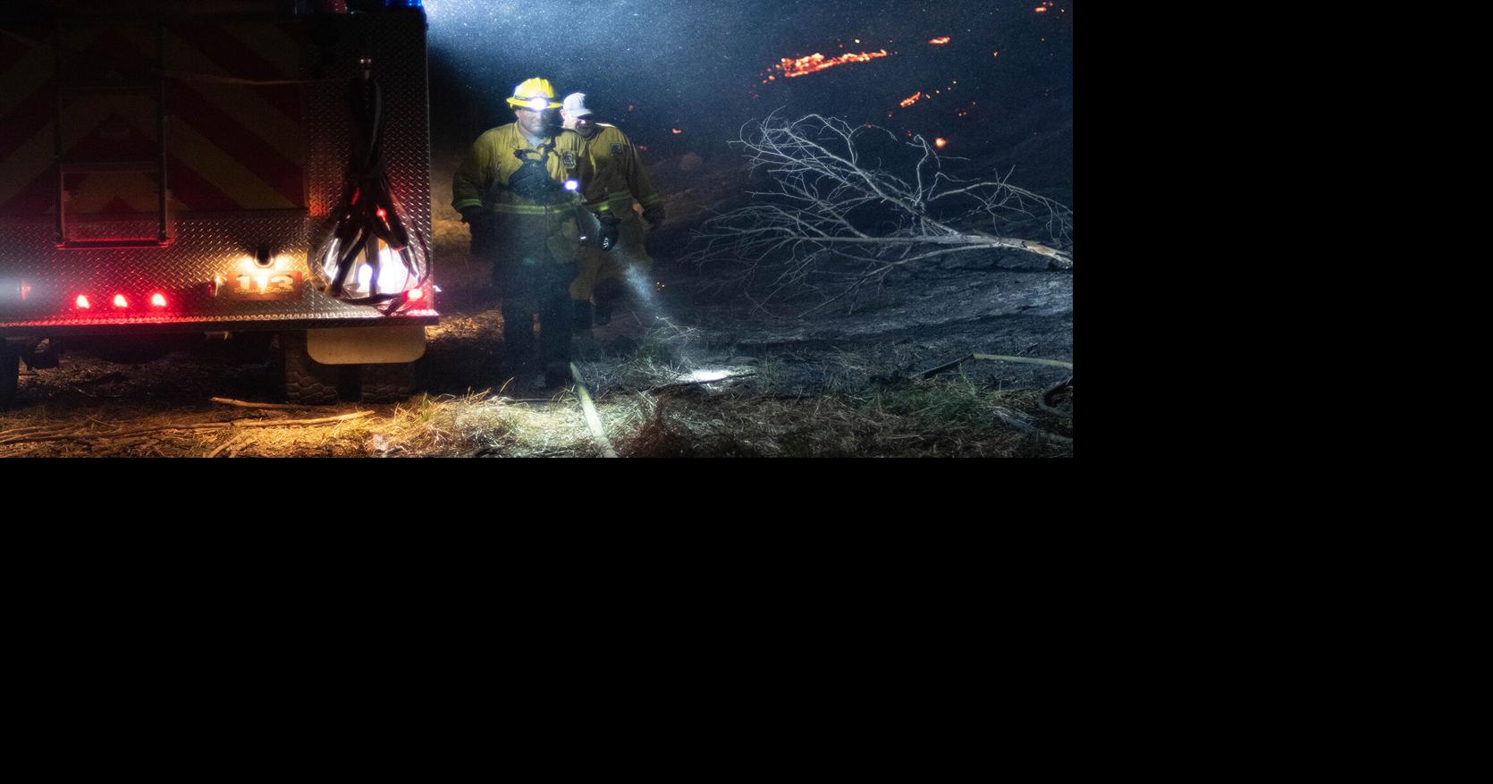 More than 50 firefighters battle wildfire near Tuttle Creek lakeshore ...
