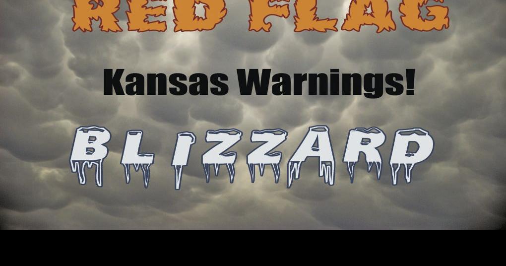 Blizzard Conditions, Red Flag Warnings Announced for Kansas | News ...