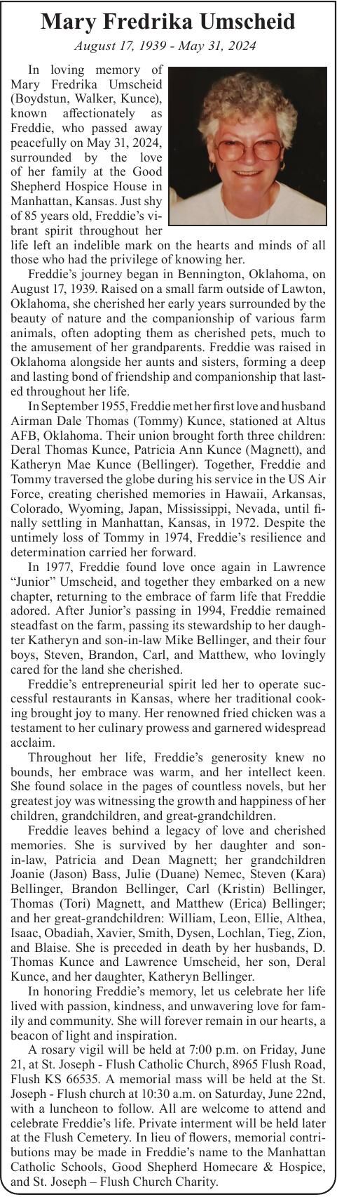 Mary Umscheid | | pottcotimes.com