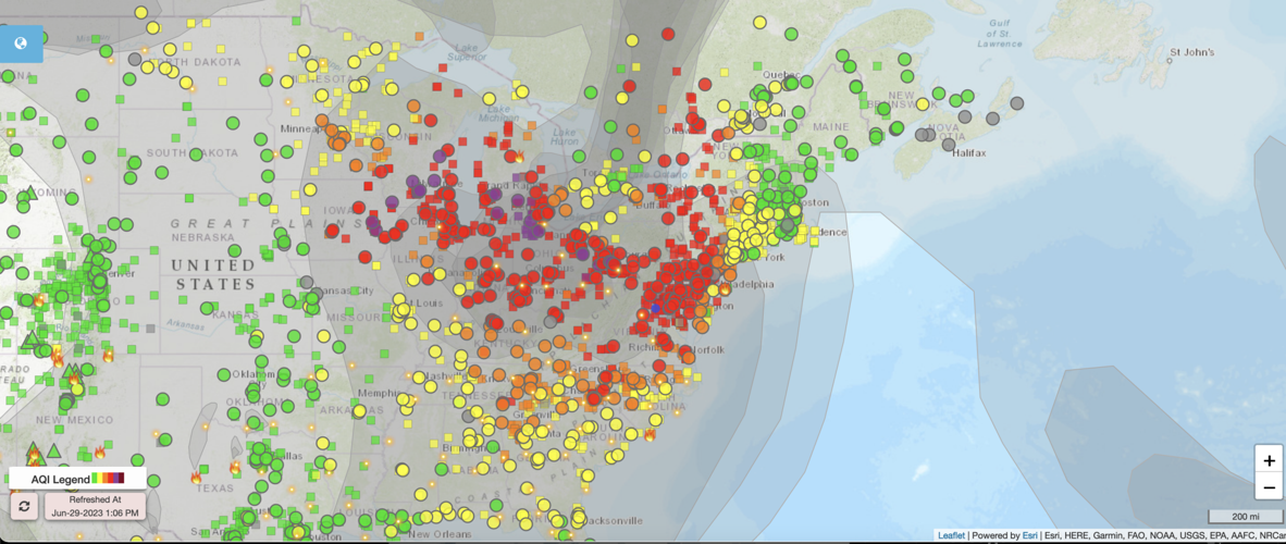 Northern Va. air quality remains in 'Code Orange' due to ongoing ...