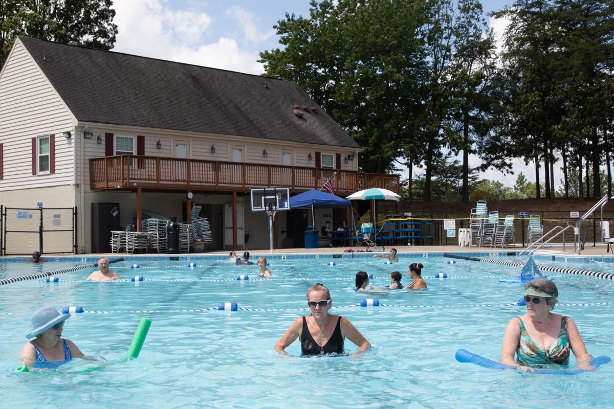 Social distancing at Lake Ridge pool means swimmers stay in their zone ...
