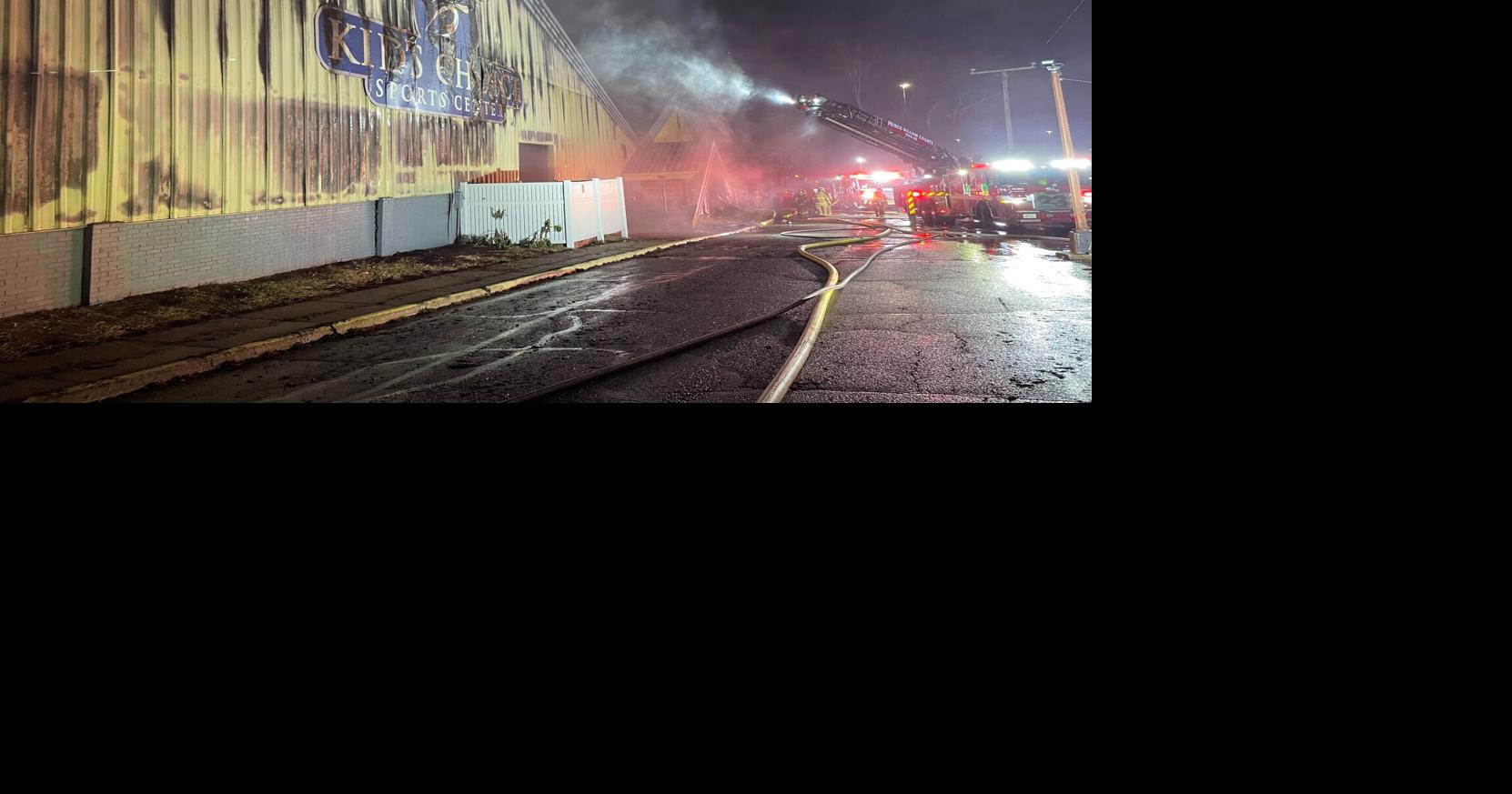 Firefighters battle 3-alarm blaze at indoor sports center | News ...