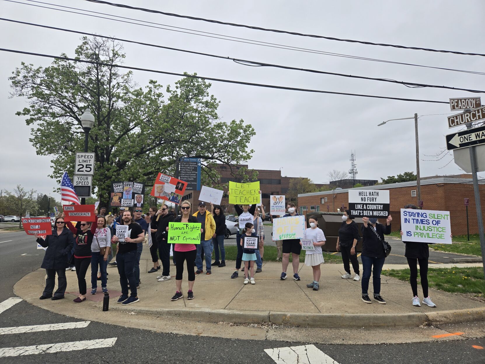 ‘Hands Off’ anti-Trump protest draws about 1,000 to Manassas | News ...