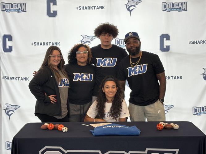 Nineteen Colgan Sharks sign to play their sport in college | News ...