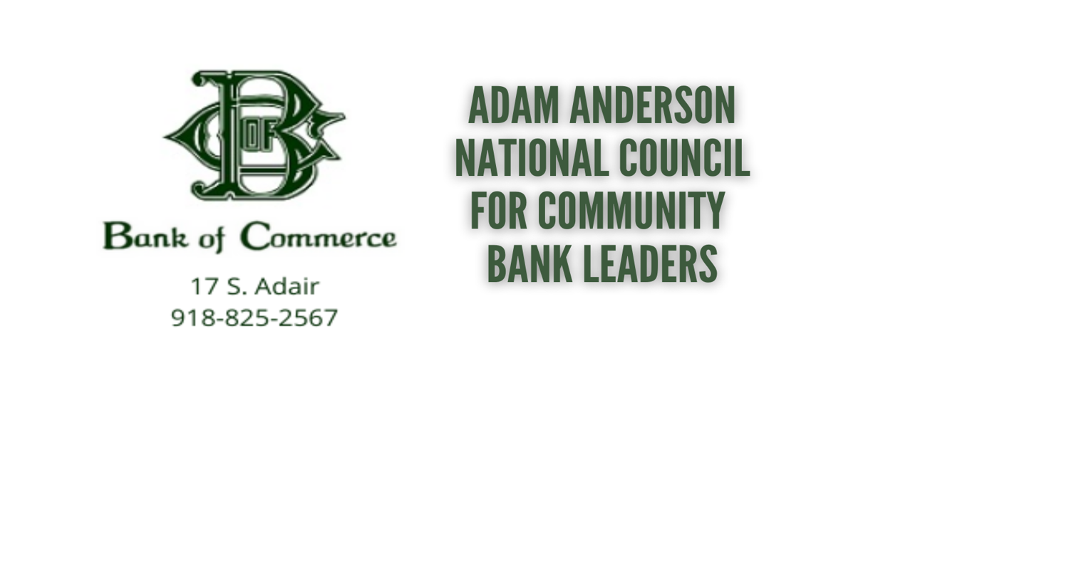 Pryor Native Adam Anderson Appointed to ABA’s Community Bankers Council ...