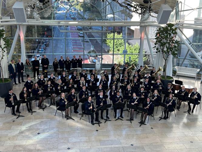 FFA Member Keegan Troyer performs with National FFA Band at 2021 ...