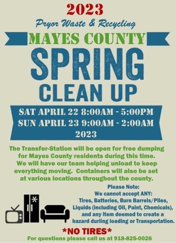 Mayes County Spring Clean Up | Community | pryorinfopub.com
