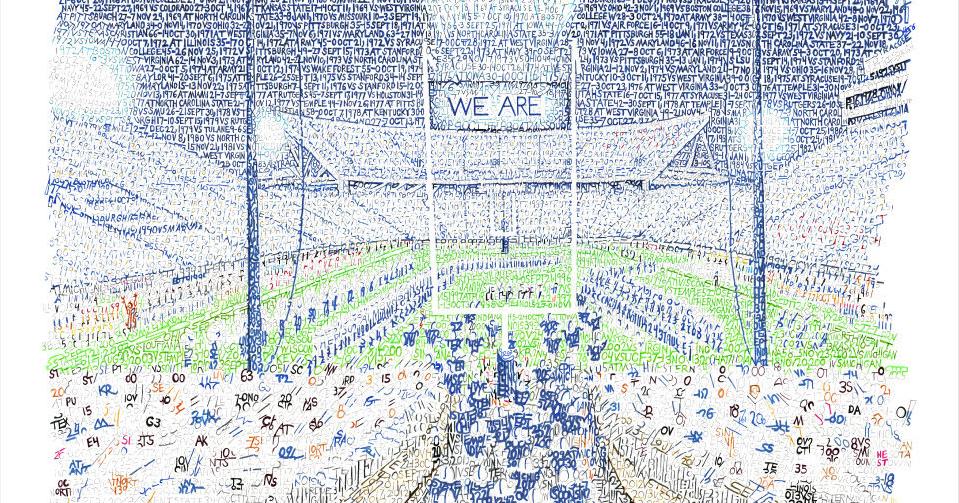 Inside the creation of a Beaver Stadium word art masterpiece made by a ...