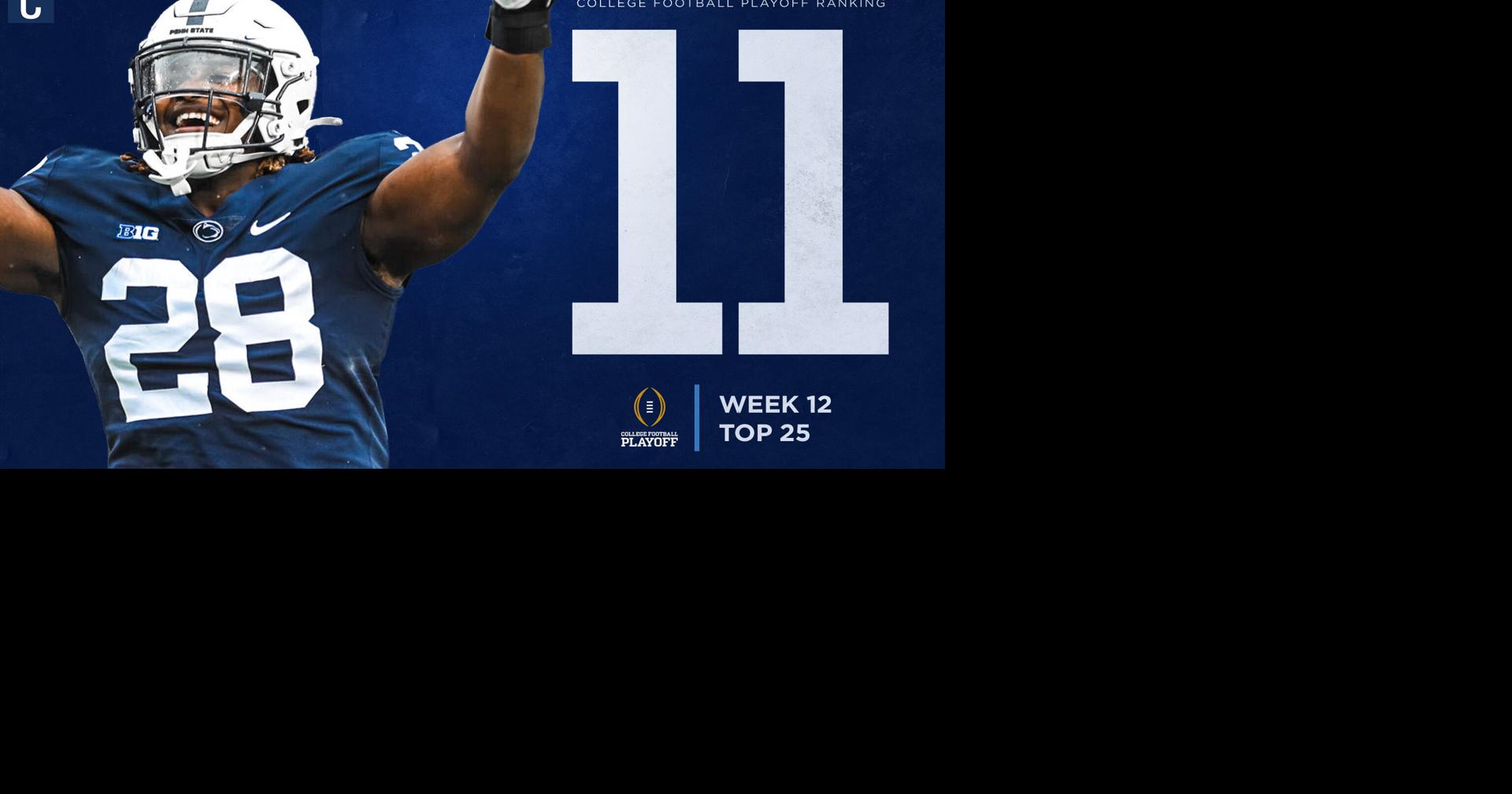 Penn State moves up to No. 11 in latest College Football Playoff ...