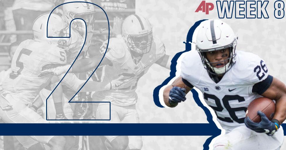 Penn State football climbs to No. 2 in AP Poll, its highest rank since ...