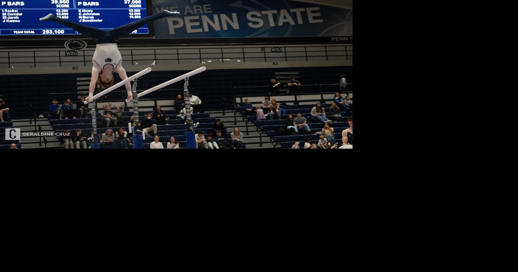 PSU Men's Gymnastics vs. Army, Josh Karnes Parallel Bars ...