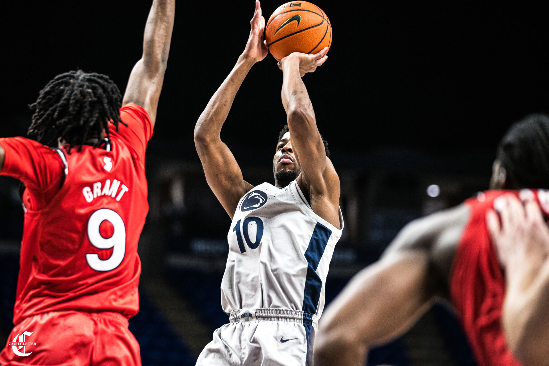 Penn State vs Rutgers Men’s basketball, Josh Reed shoots ...