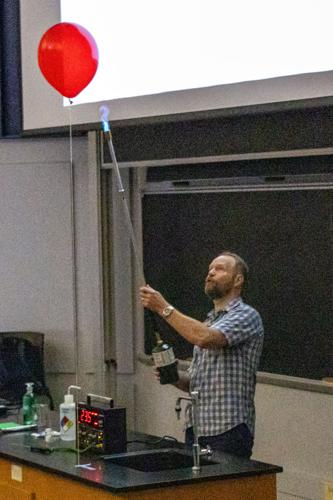 Chemistry Professor, Balloon Experiment Vertical | | psucollegian.com