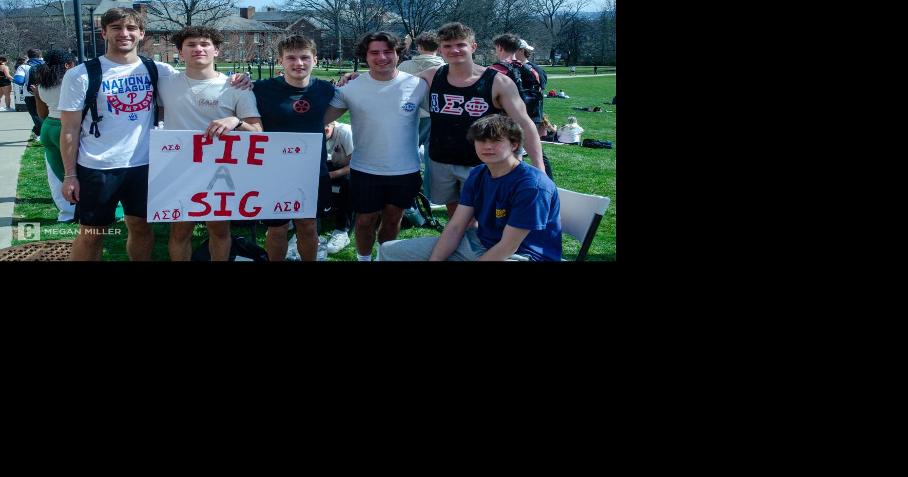 Hub Lawn Features, Alpha Sigma Phi "Pie A SIG" | | psucollegian.com