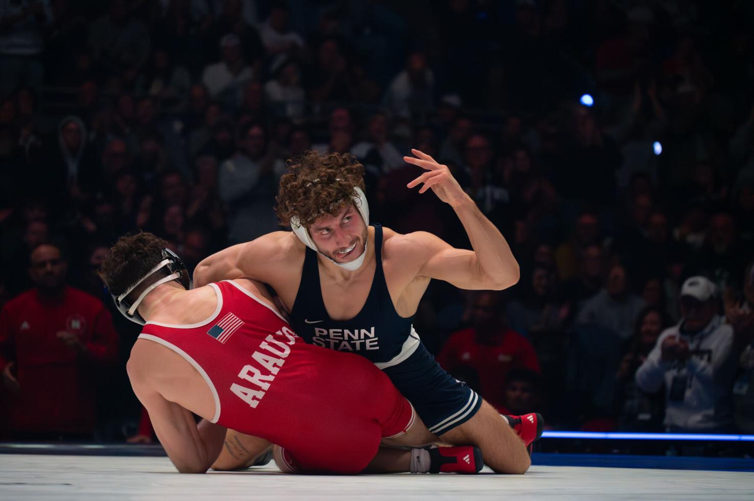 Wrestling vs Nebraska: Messinbrink Taunt | | psucollegian.com