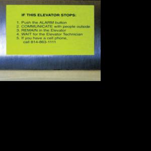 Stickers provide elevator safety tips | Archived News | Daily Collegian ...