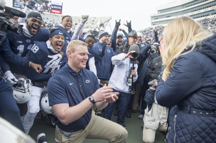 WATCH: Former Penn State football player Chance Sorrell proposes to his ...
