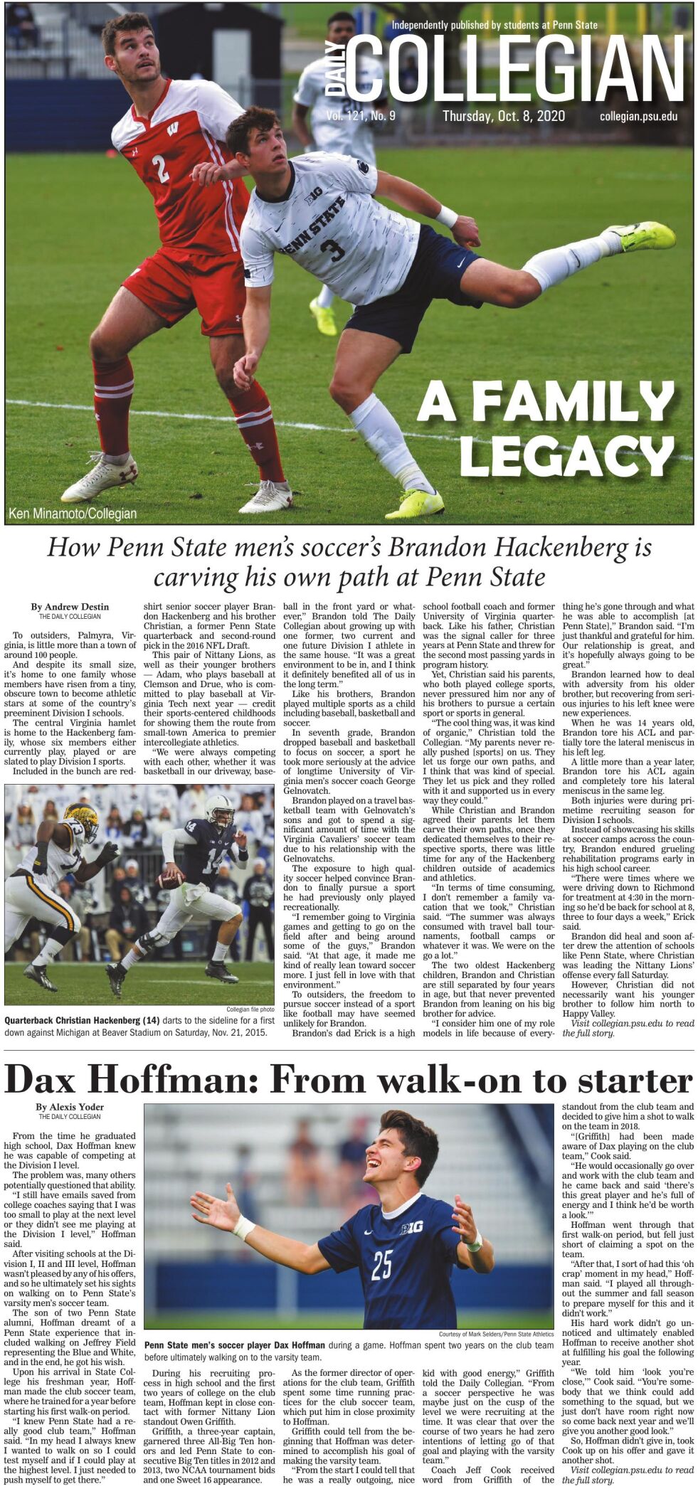 The Daily Collegian for Oct. 8, 2020 | Print Editions | Daily Collegian ...