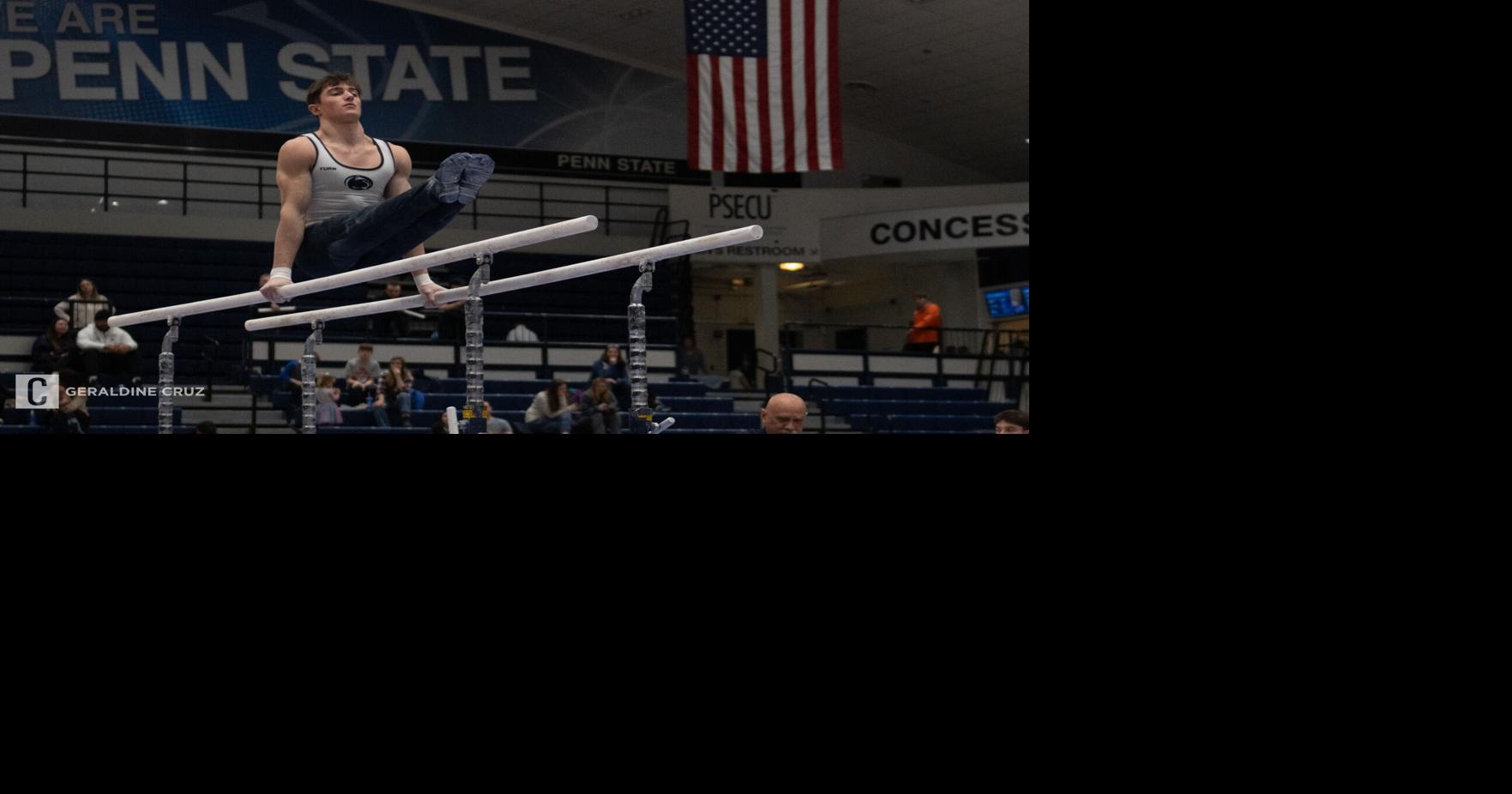 PSU Men's Gymnastics vs. Army, Michael Jaroh Parallel Bars ...