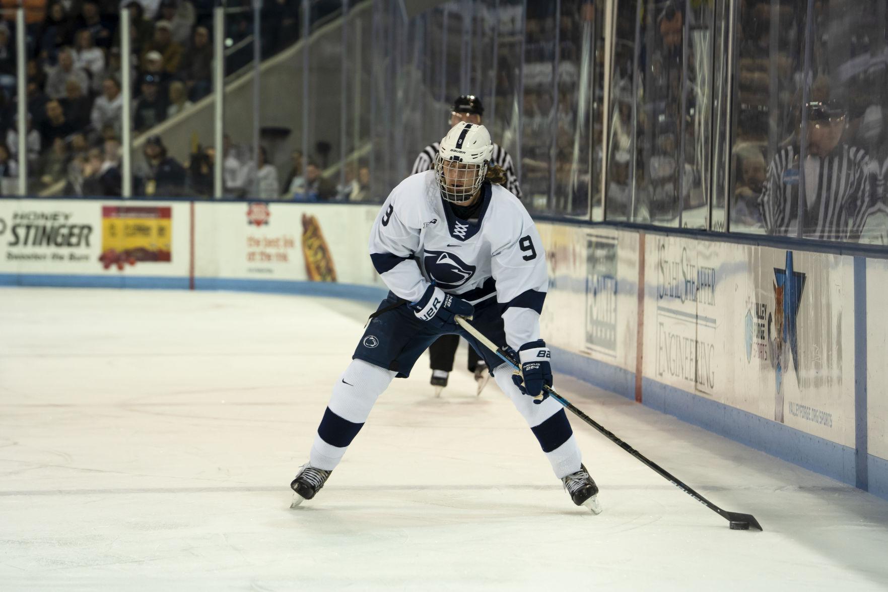 Former Penn State men's hockey player Alex Limoges helps Hershey Bears ...