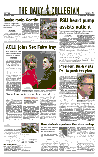 The Daily Collegian front page image | Archived News | Daily Collegian ...