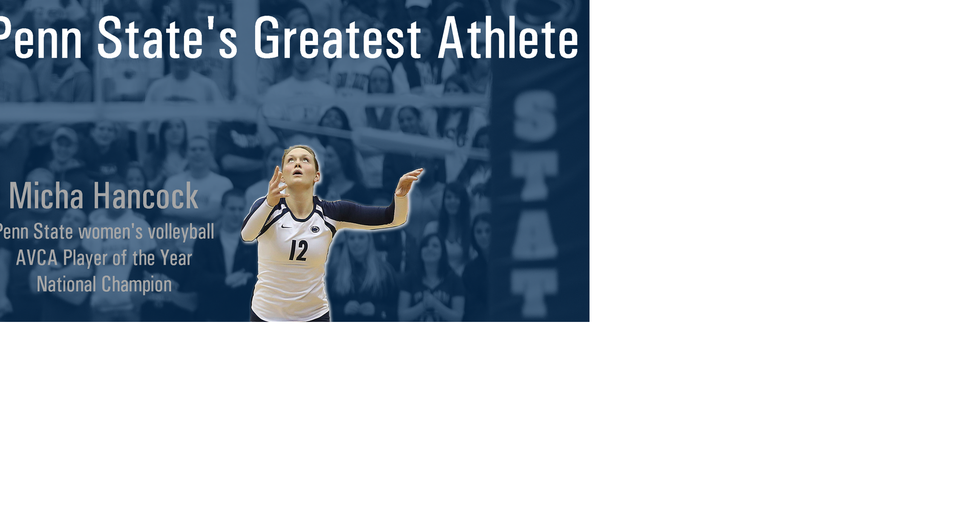 Micha Hancock: Penn State's Greatest Athlete | Penn State Volleyball ...