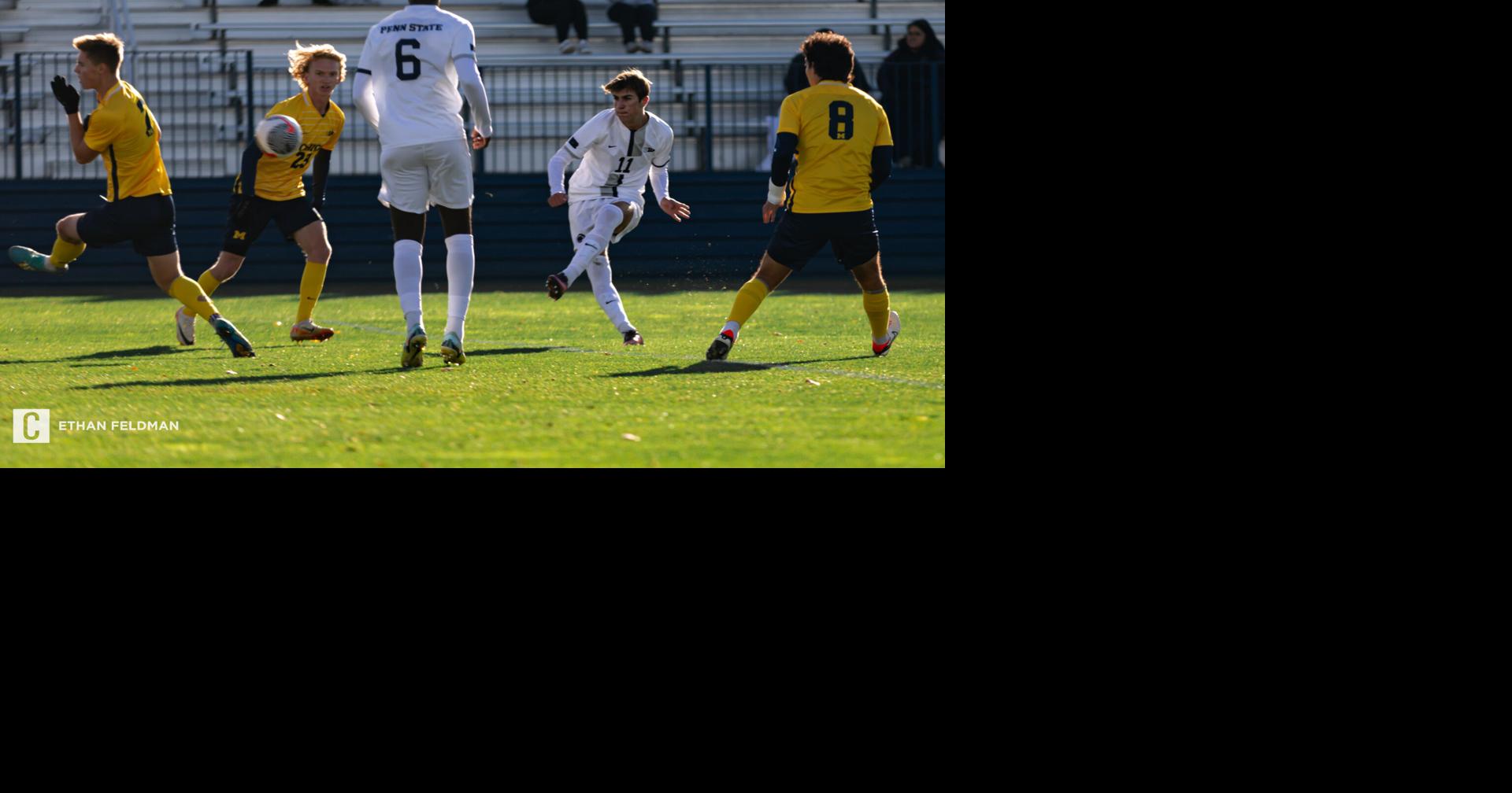 PSU V. Michigan Men's Soccer Caden Grabfelder (11) Goal Shot ...
