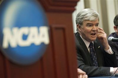 NCAA President Mark Emmert addresses levying of sanctions following ...