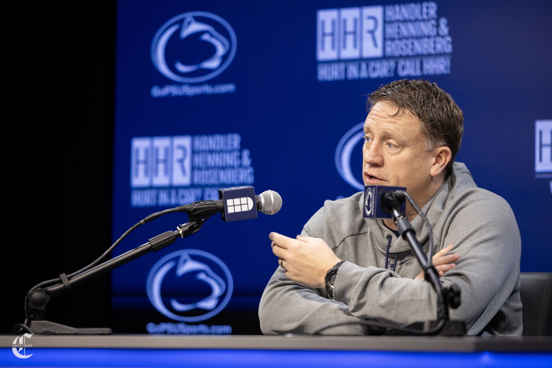 Mike Rhoades speaks on building a program at Penn State | Penn State ...