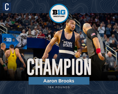 Penn State wrestling's Aaron Brooks earns 3rd Big Ten title in 4 years ...