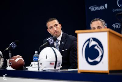Emotional, passionate Penn State HC Matt Campbell takes command in ...