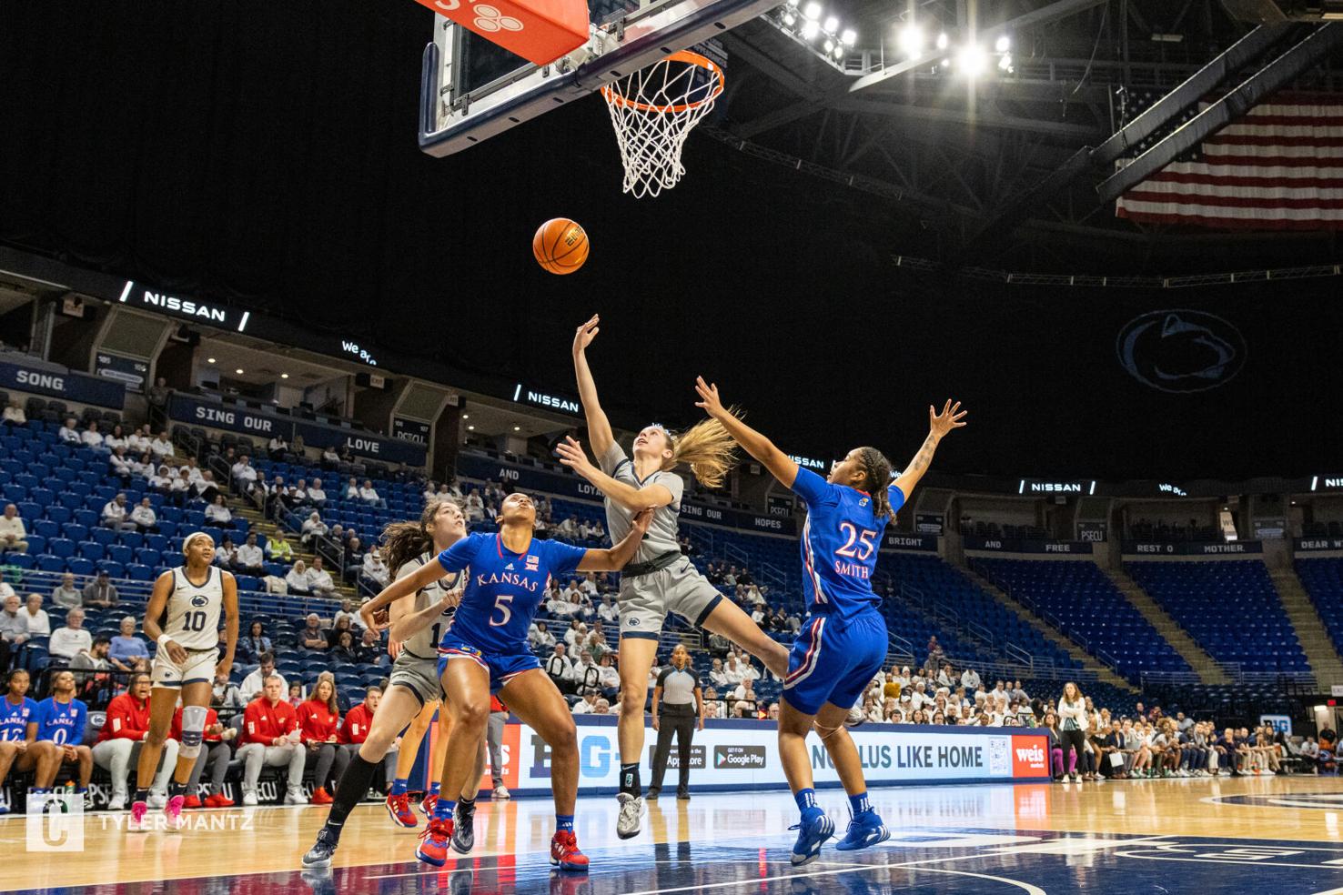 Penn State Women's Basketball vs. Kansas, Shay Ciezki Layup ...