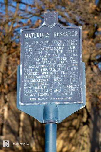 Land and Water Research Building, Materials Research Sign Vertical ...