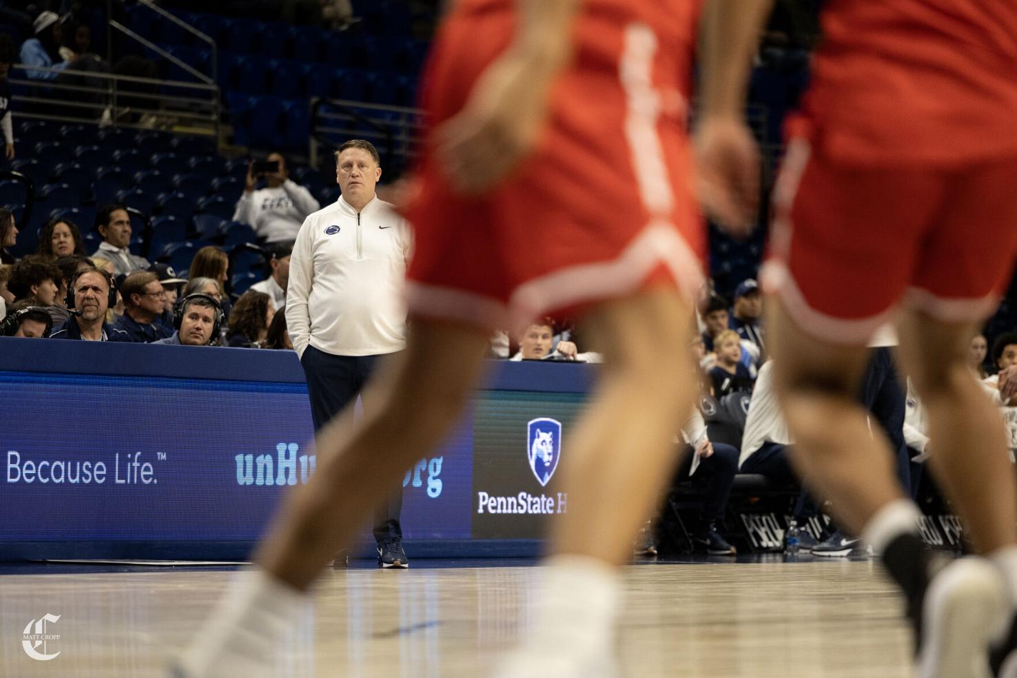 PSU basketball vs Boston University, Rhoades stands | | psucollegian.com
