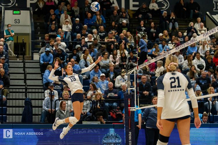 Penn State women's volleyball outside hitter Alexa Markley enters the ...