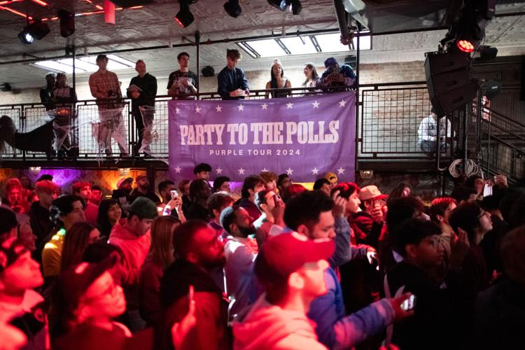 Cordae kicks it with small crowd during ‘Party to the Polls ...