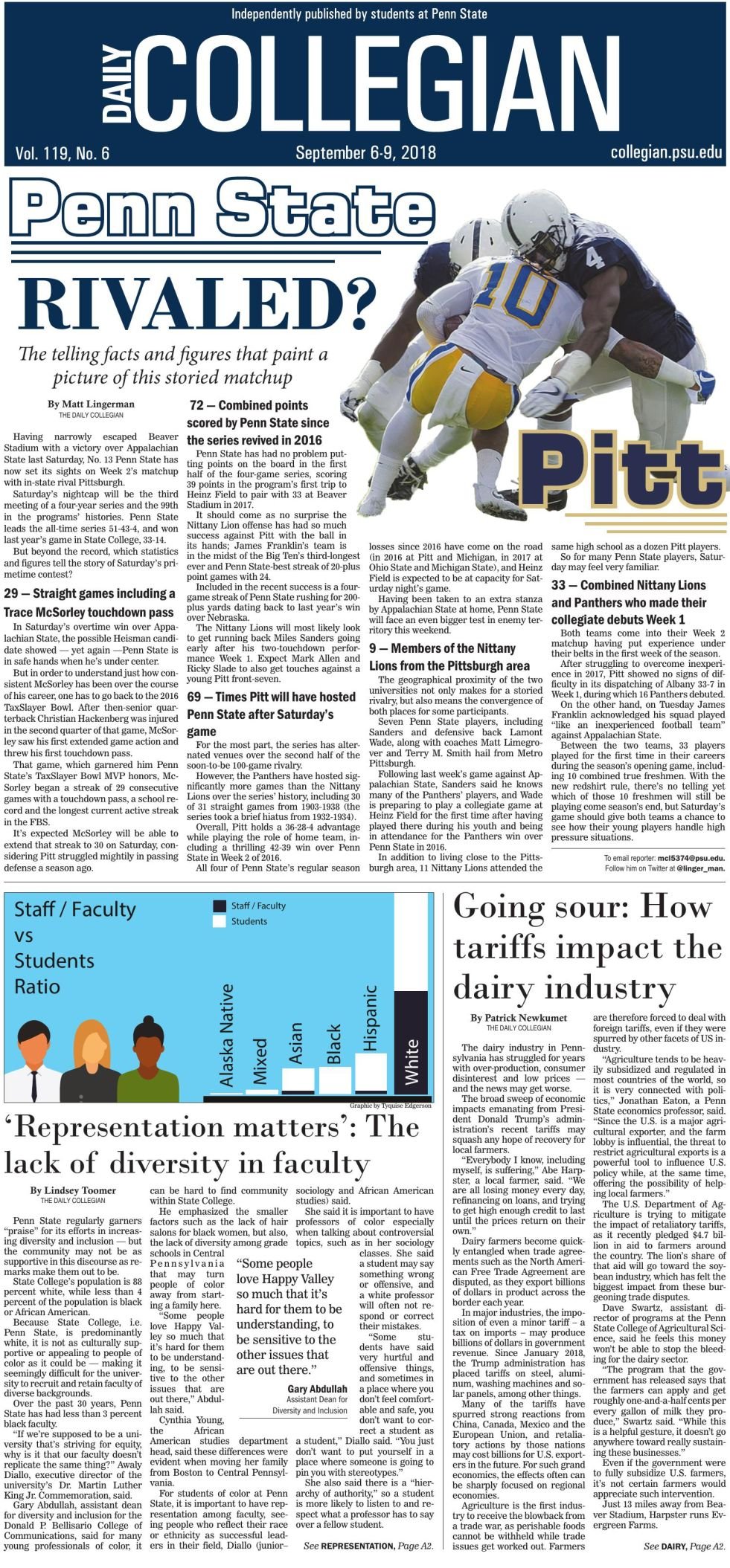 The Daily Collegian for Sept. 6, 2018 | Print Editions | Daily ...