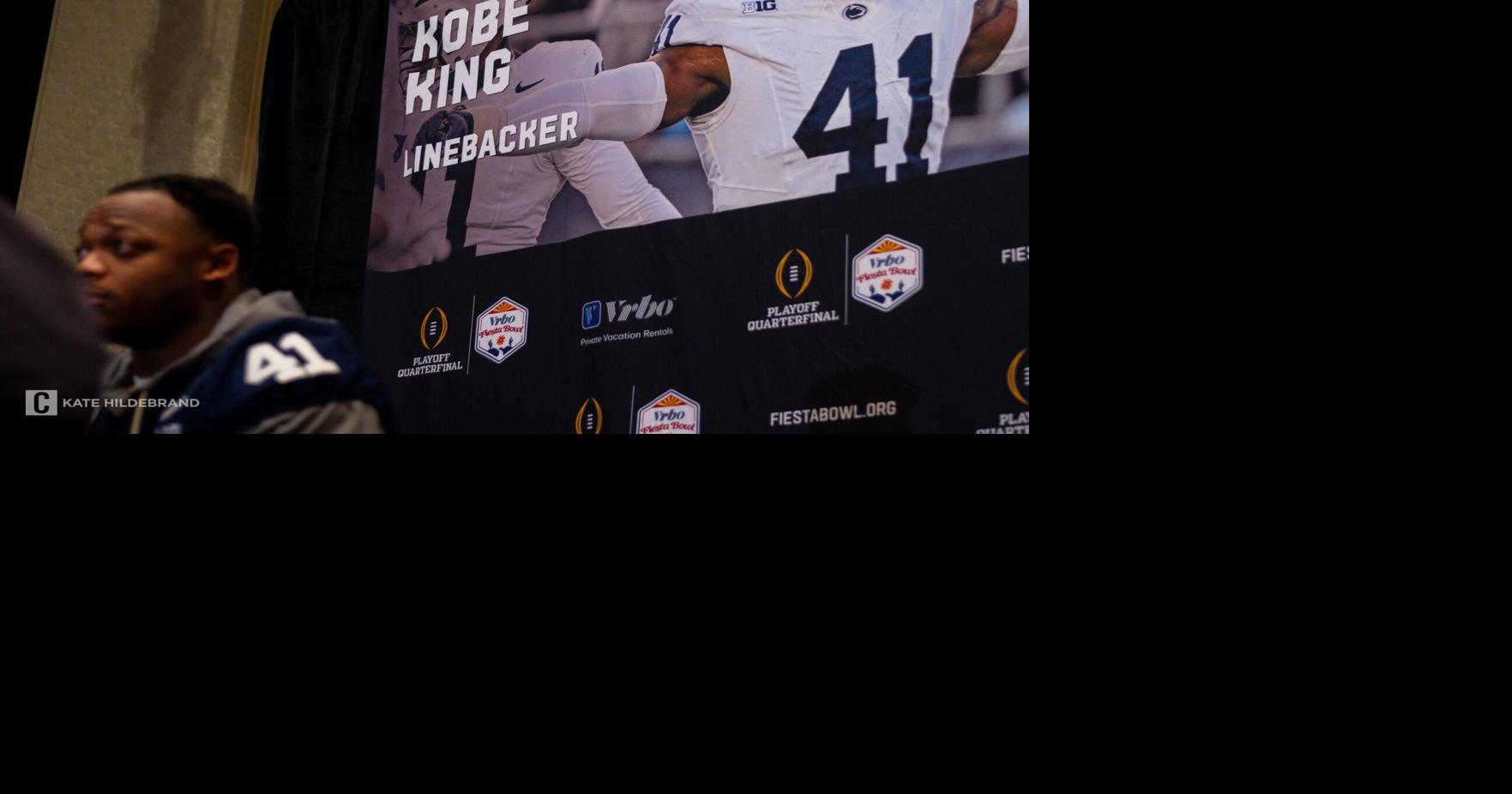 Fiesta Bowl Media Day, Kobe King banner | | psucollegian.com