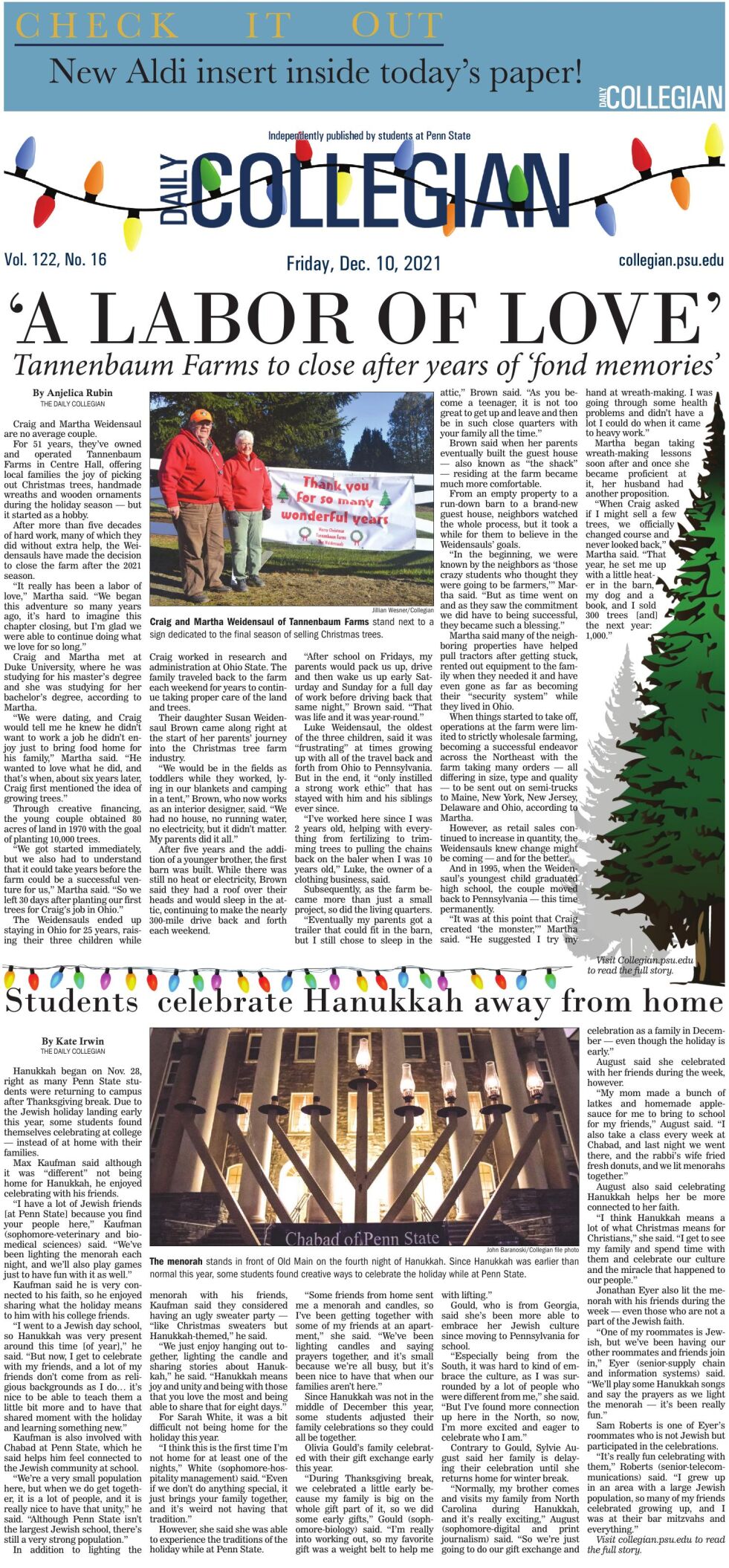 The Daily Collegian for Dec. 10, 2021 | Print Editions | Daily ...