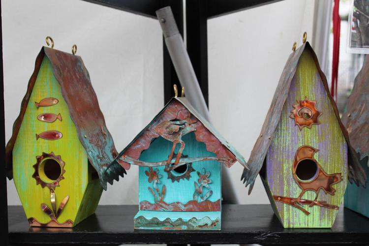 Fly Home Bird House artists sell their colorful creations at Arts Fest ...