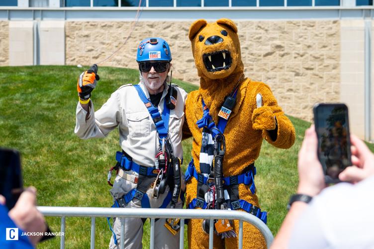 State College community members face fears, rappel down Beaver Stadium ...