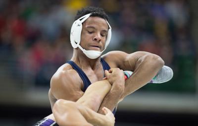 Penn State wrestling's Mark Hall wins first Big Ten title, gives ...