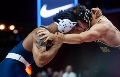 SEE IT: Former Penn State national champion Mark Hall wins bet against ...