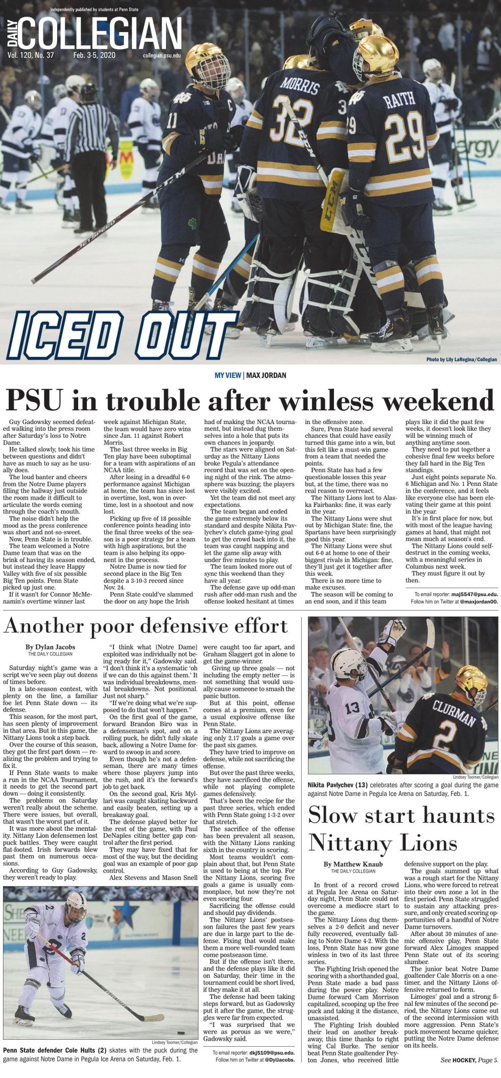 The Daily Collegian for Feb. 3, 2020 | Print Editions | Daily Collegian ...