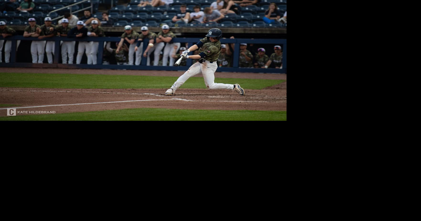 Baseball vs. UMass, Jaconski batting | | psucollegian.com