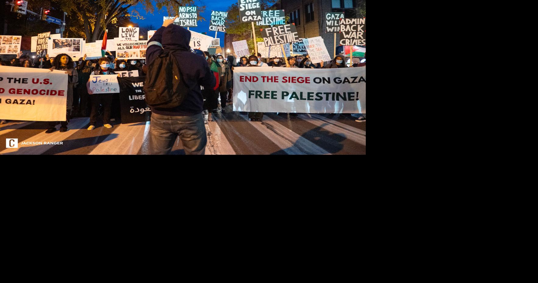 Students, demonstrators protest in support of Gaza | University Park ...