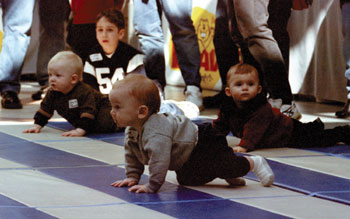 Babies boom to finish in pint-sized Olympics | Archived News | Daily ...