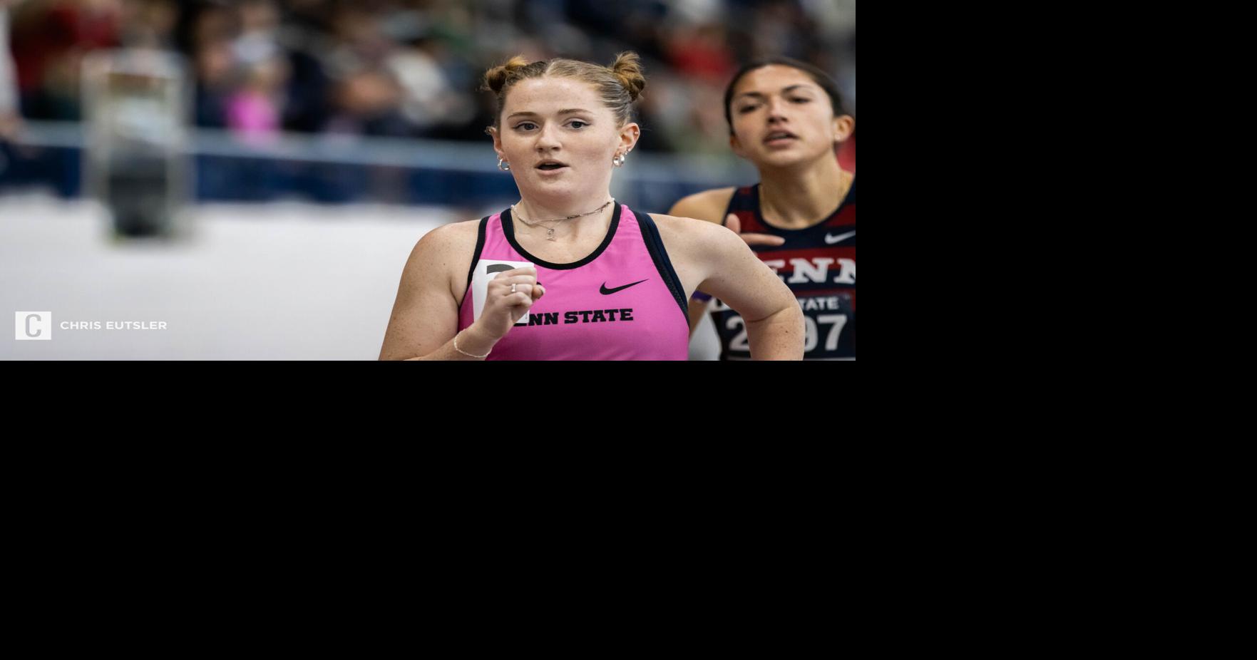 PSU Track and Field, Multi-sport indoor facility, Mccullough runs in ...