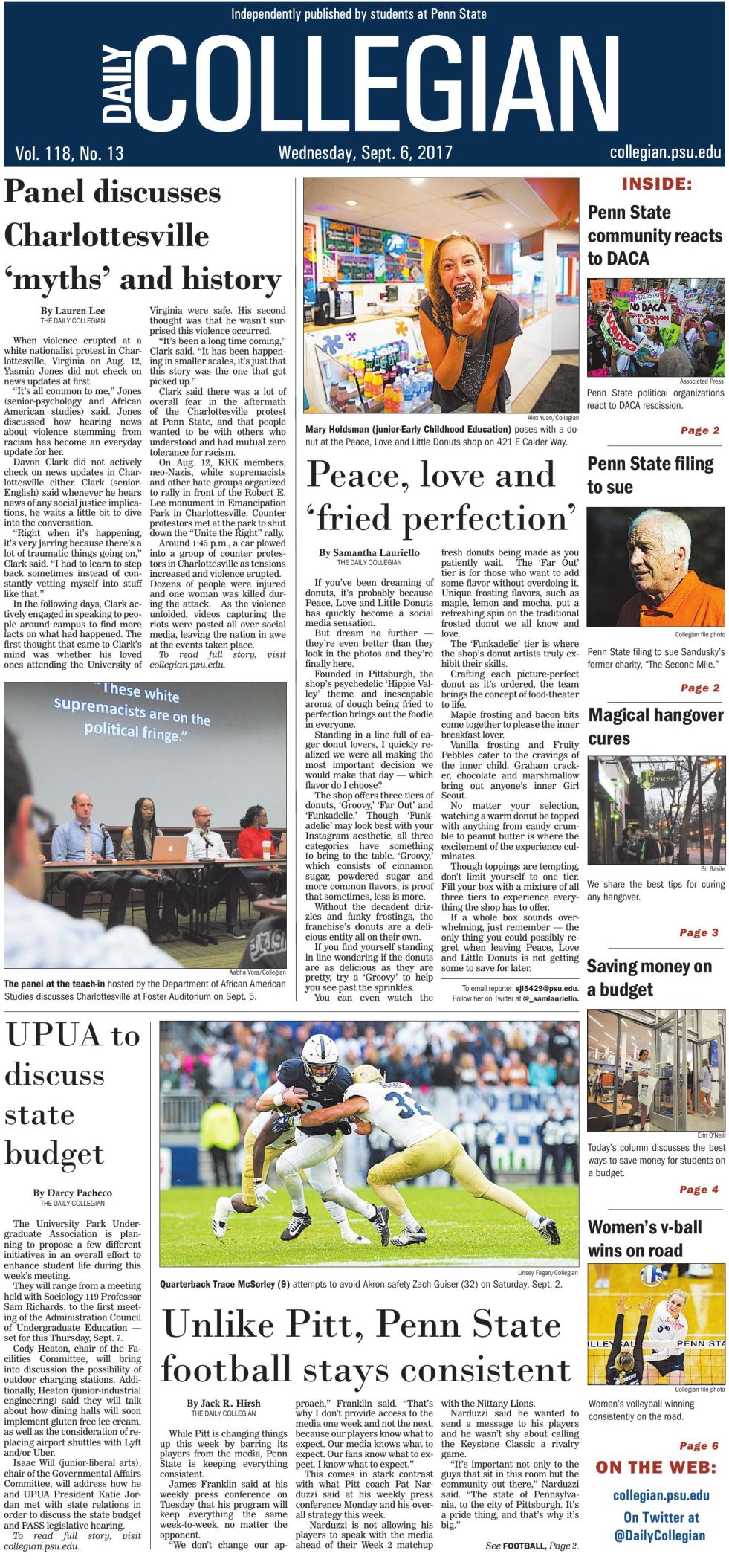 The Daily Collegian for Sept. 6, 2017 | Print Editions | Daily ...