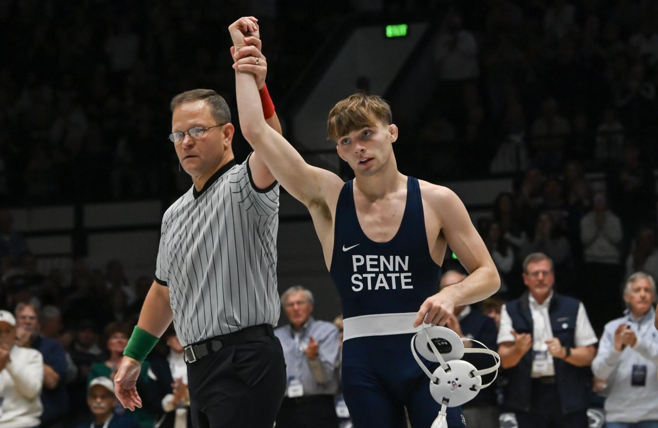 Penn State's Marcus Blaze, Shayne Van Ness sweep Big Ten Wrestling of ...